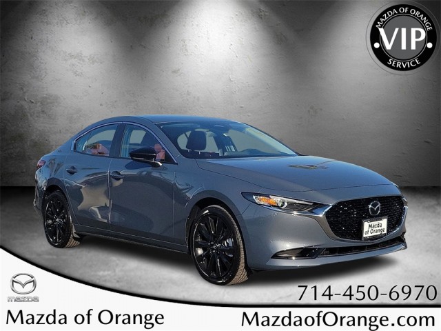 New 2025 Mazda Mazda3 Sedan 2.5 S Carbon Edition AWD SEDAN in Orange ...