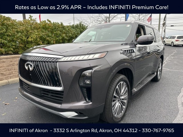 New 2025 INFINITI QX80 LUXE 4WD SUV in Akron #A25071 | INFINITI of Akron