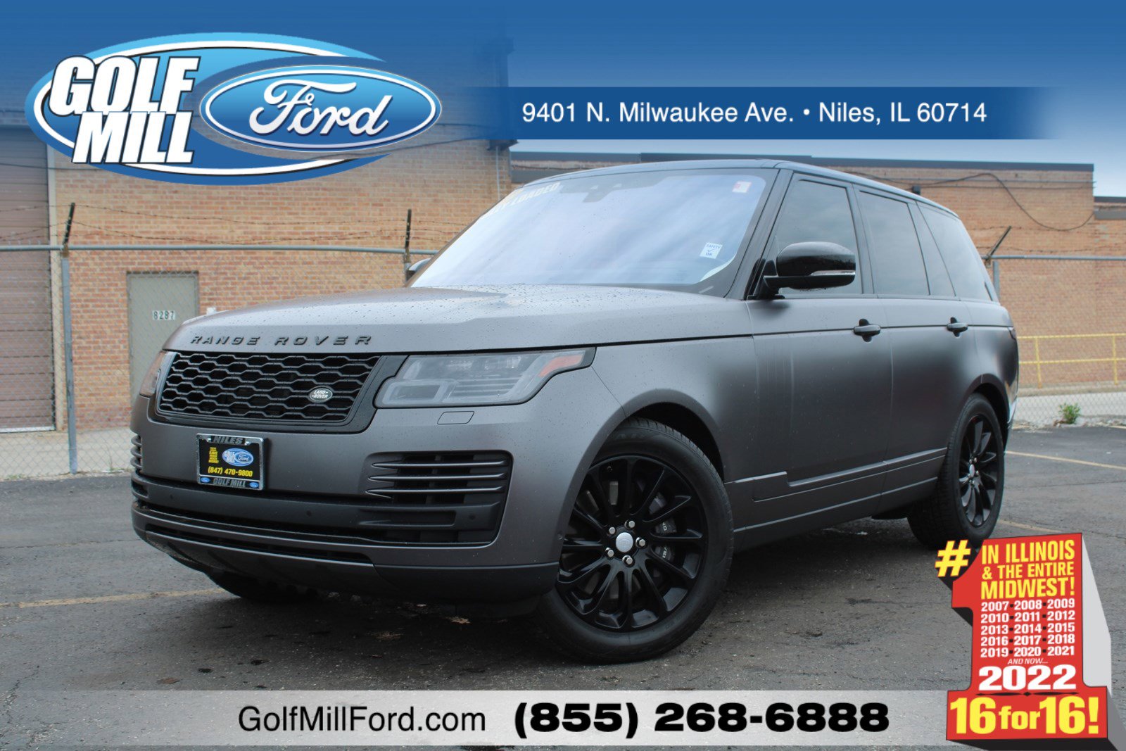 Matte Black Range Rover 2022