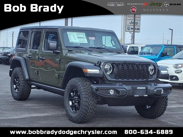 New 2024 Jeep Wrangler Willys 4×4 Willys 4dr SUV in Decatur #240134 | Bob Brady Auto Group