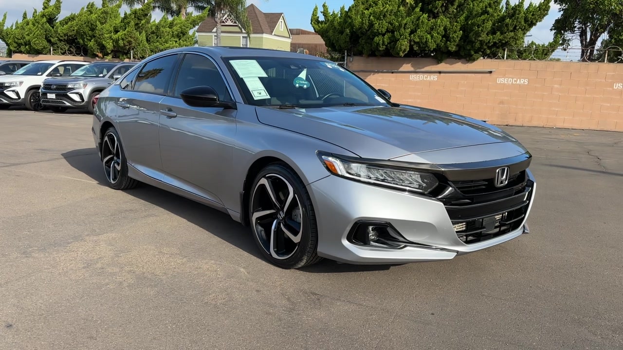 Pre-Owned 2021 Honda Accord Sport 2.0T Sedan in San Diego #306386 | Mission Bay Chevrolet